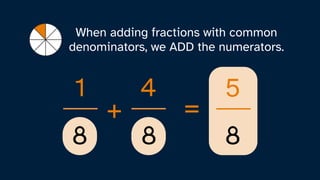 Addition and subtraction of fractions for grade 7 | PPTX