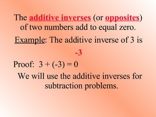 Integers | PPT