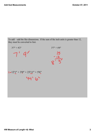 Add sub measurements notes | PDF