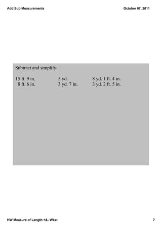 Add sub measurements notes | PDF