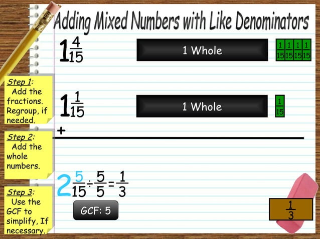 _addsubtractmixednumberslike_denominators6th | PPT