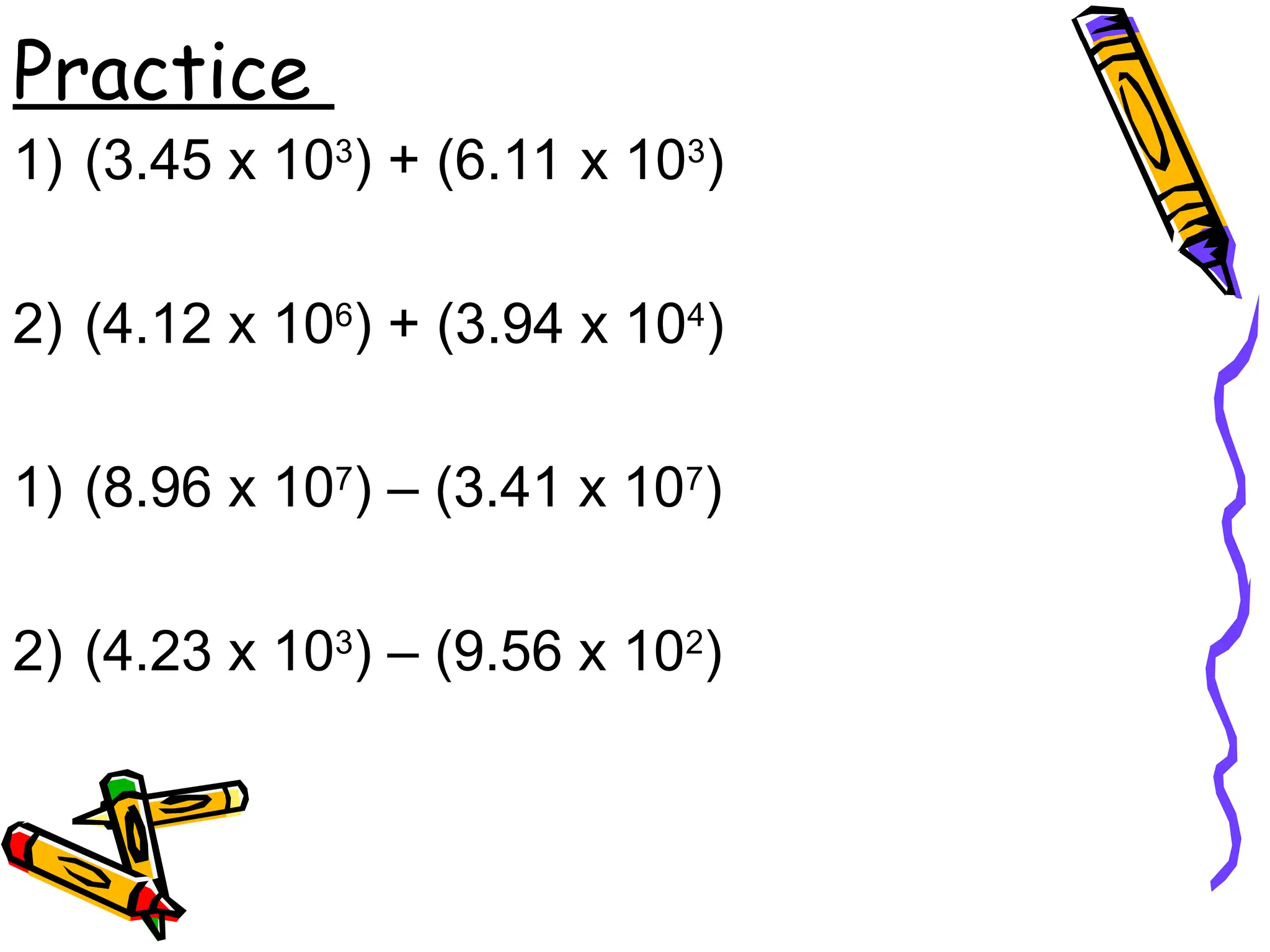 add subtract scientific notation.ppthfkfkktktkfkf | PPT