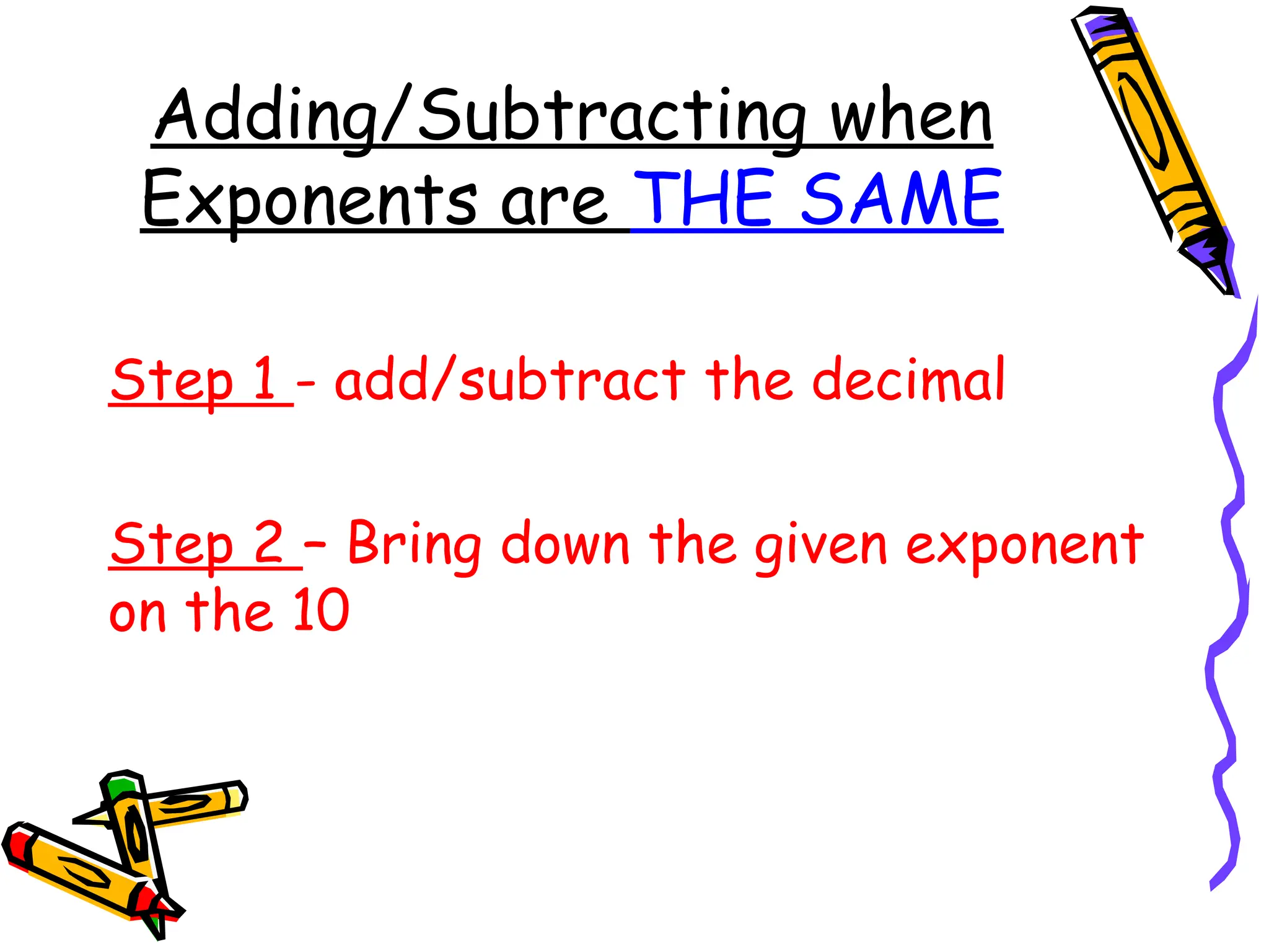 Add Subtract Scientific Notationppthfkfkktktkfkf Ppt
