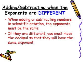 add subtract scientific notation.ppthfkfkktktkfkf | PPT