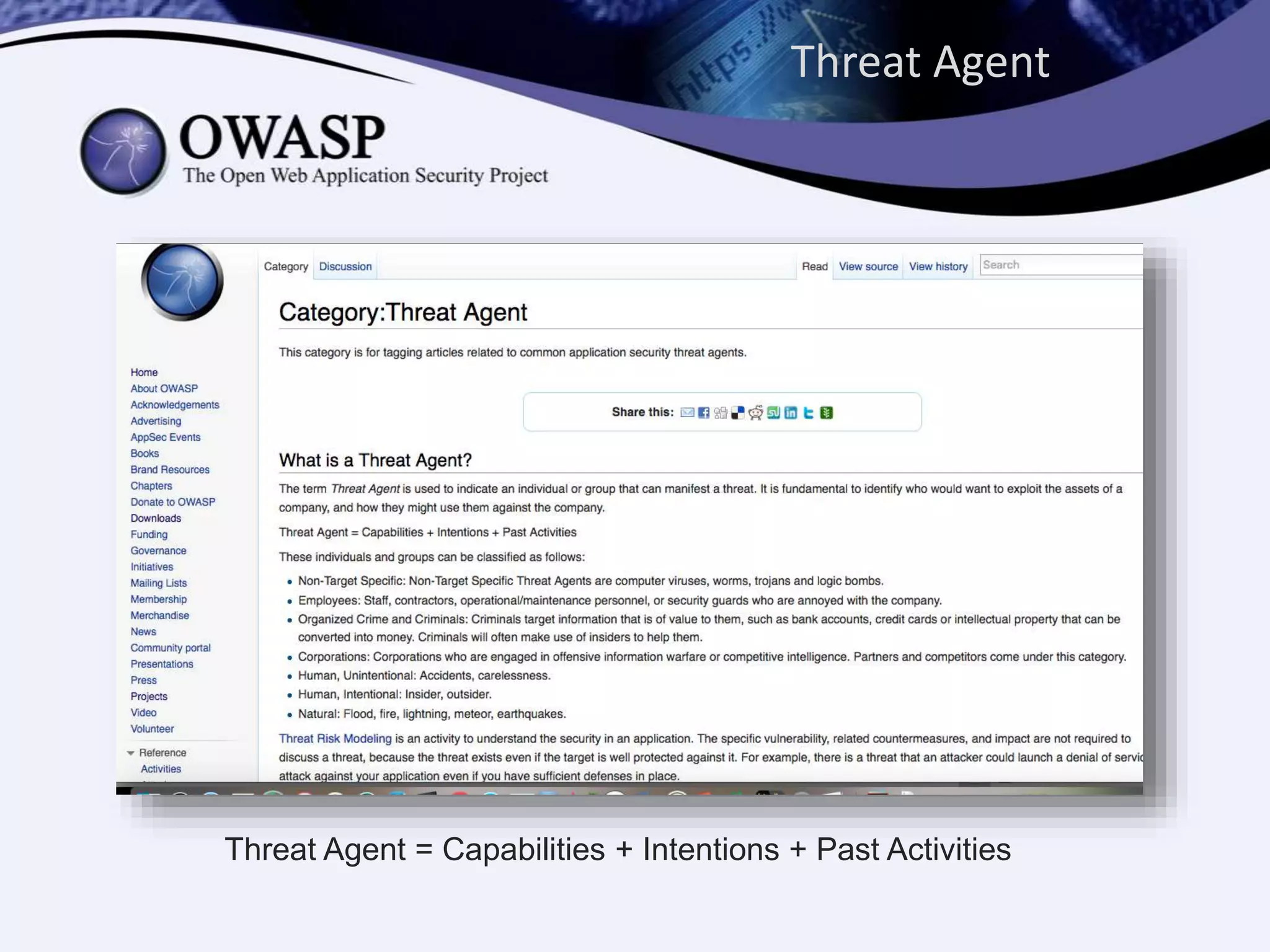 Using the Threat Agent Library to improve threat modeling | PPTX