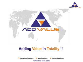 AddValue Consulting Intro - Lean Manufacturing Training Firm | PPTX