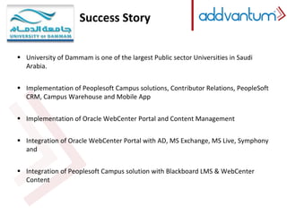 Addvantum Higher Education Profile - Asean Region New Template | PPTX