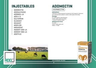 Addvet catalogue injectable | PDF