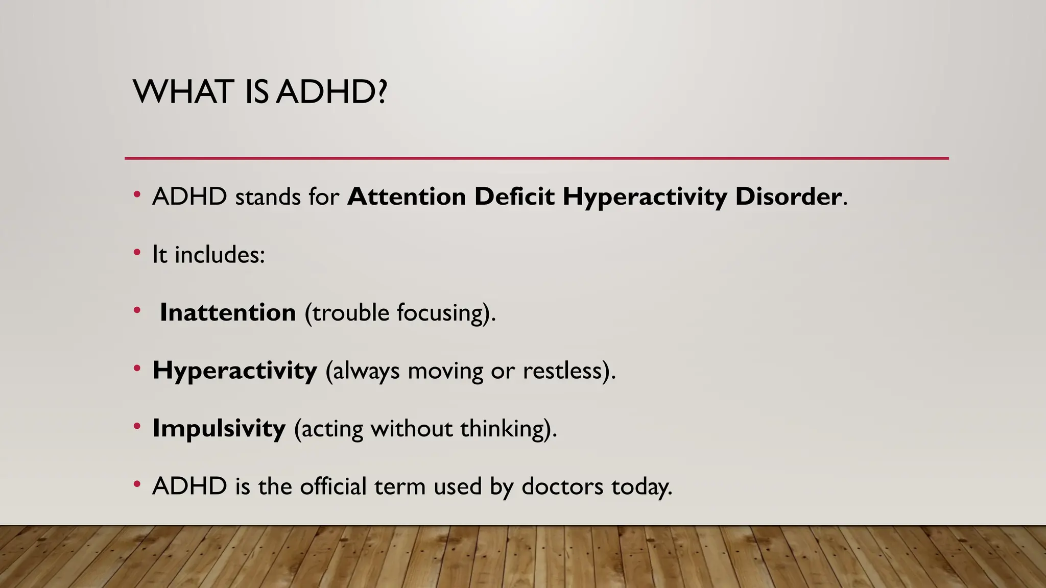 ADD vs. ADHD (Attention Deficit Disorder): What is the Difference? | PPT