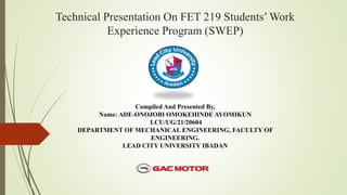 ADE-ONOJOBI KEHINDE SWEP Presentation ASSEMBLY.pptx