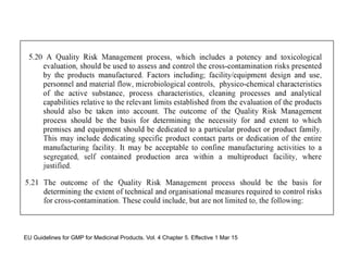 Presentation on Risk-Mapp, ADE, PDE, and multi-product facilities | PDF