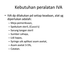 screening ca servix metode IVA | PPTX