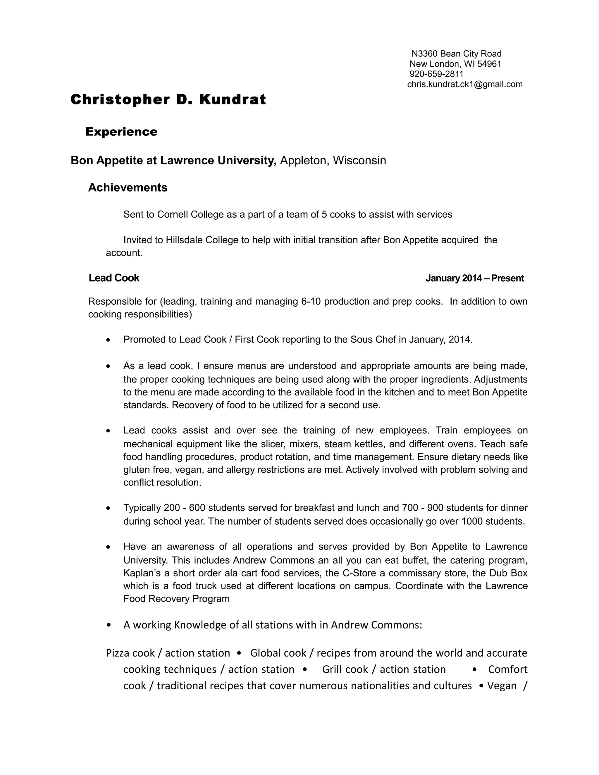 Chris Resume final | PDF