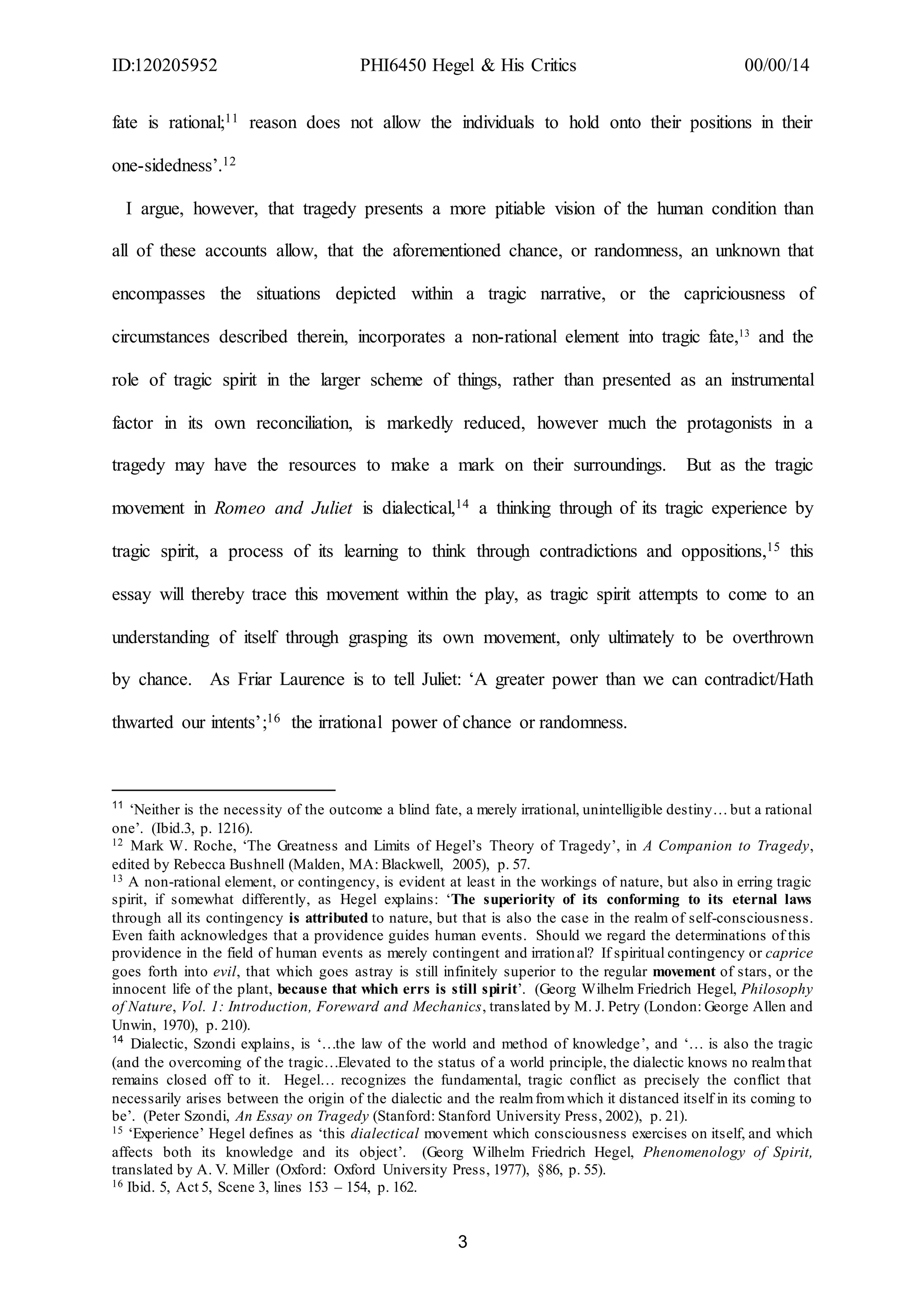Hegel and Tragedy | DOCX