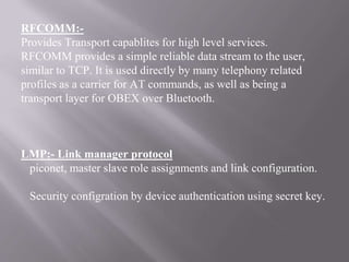 BLUETOOTH _TECHNOLOGY | PPTX