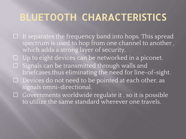 BLUETOOTH _TECHNOLOGY | PPTX