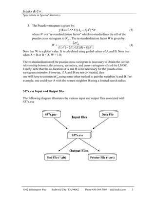 Linear Model of Coregionalization | PDF | Computer Software and ...