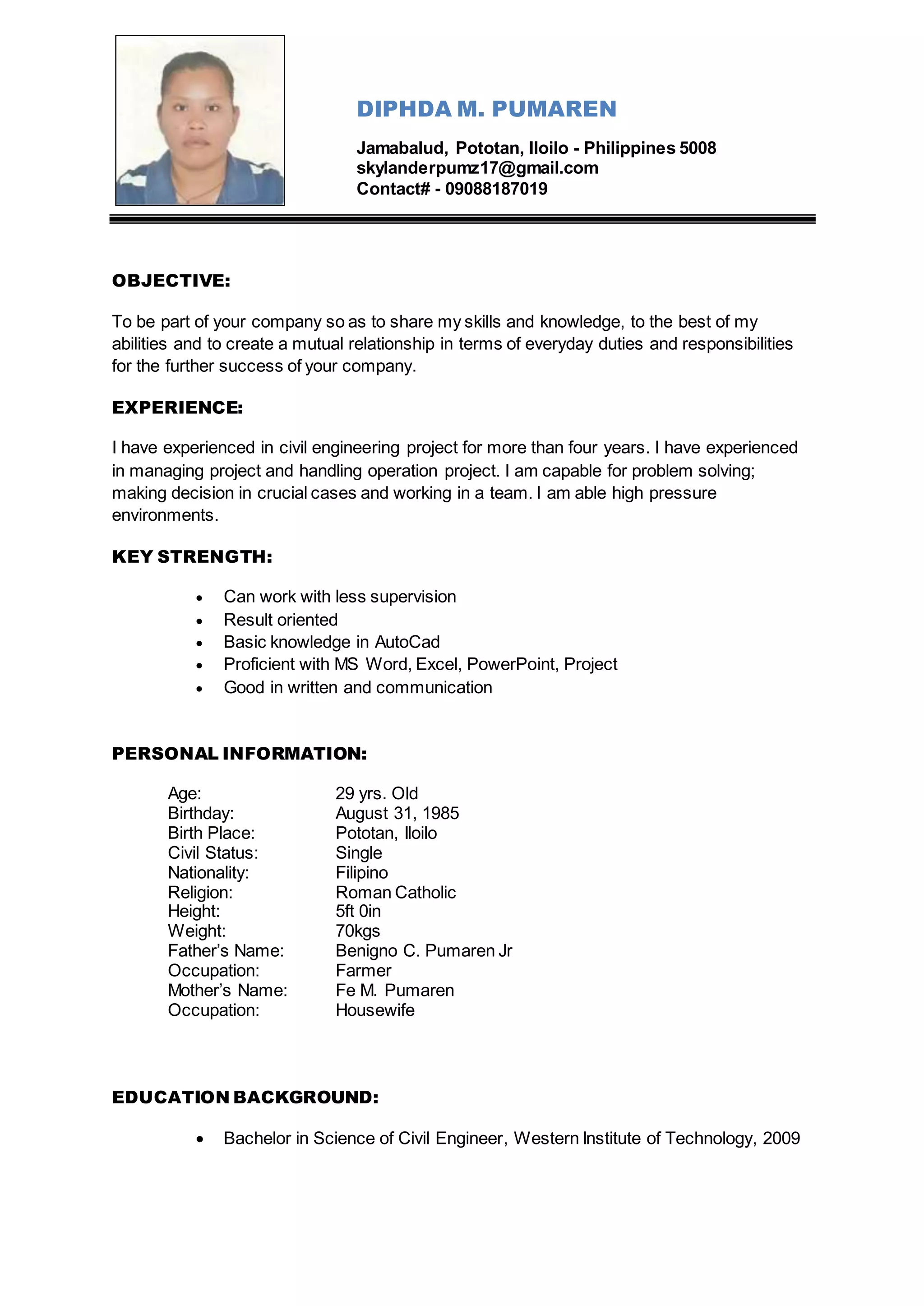 Diphda M Pumaren | DOCX