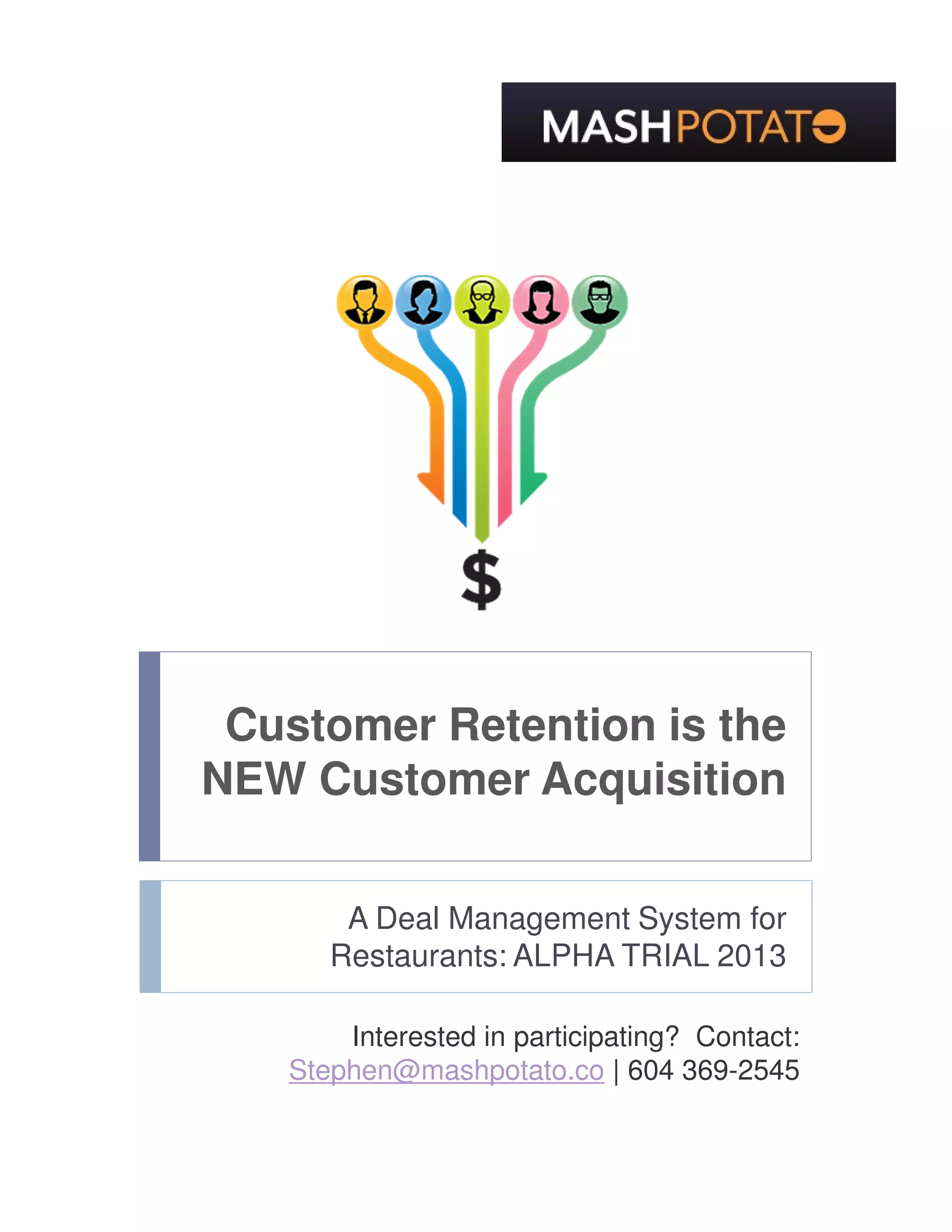 A deal management system for restaurants | PDF | Marketing and ...