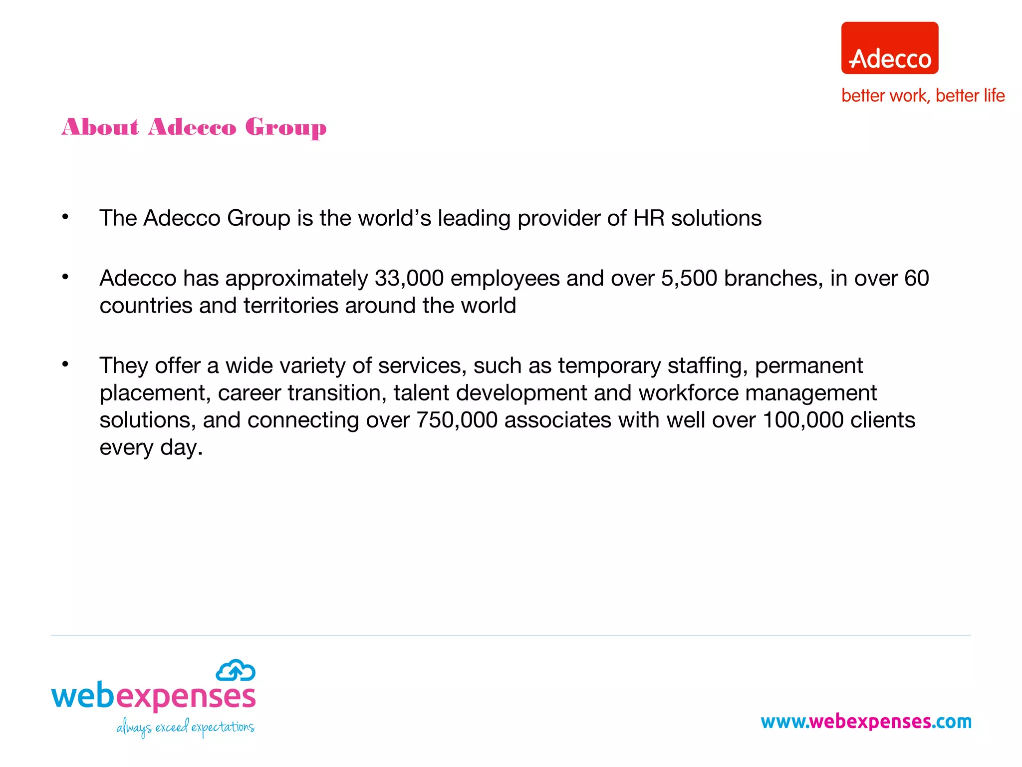 Adecco Group Case Study | PPT