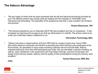 Adecco Learning Solutions | PPT