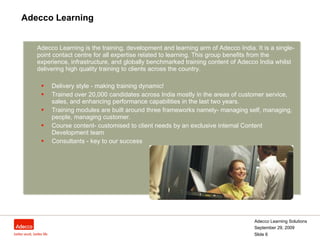 Adecco Learning Solutions | PPT