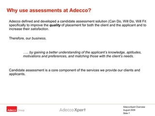 Adecco Xpert Overview Xpert Presentation | PPT