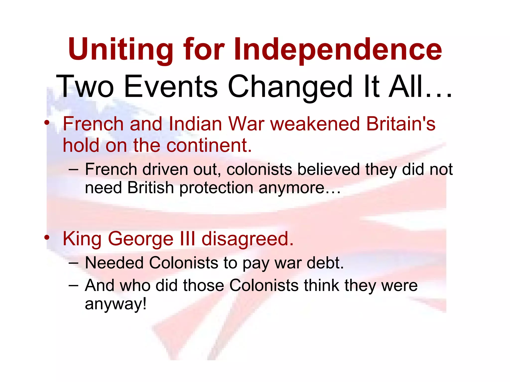 A declaration of independence | PPT | Politics