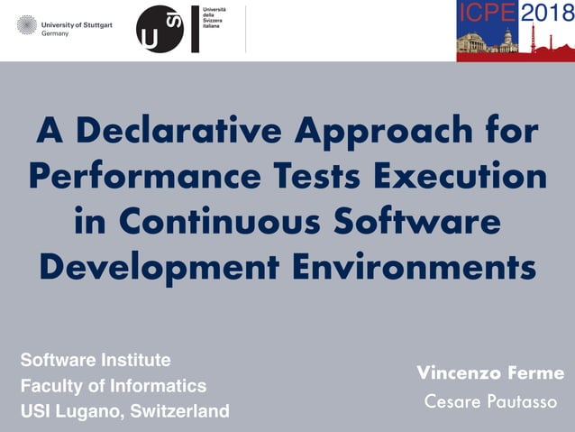 A Declarative Approach for Performance Tests Execution in Continuous ...