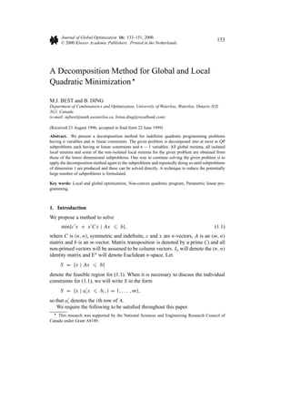 a decomposition methodMin quasdratic.pdf | Science