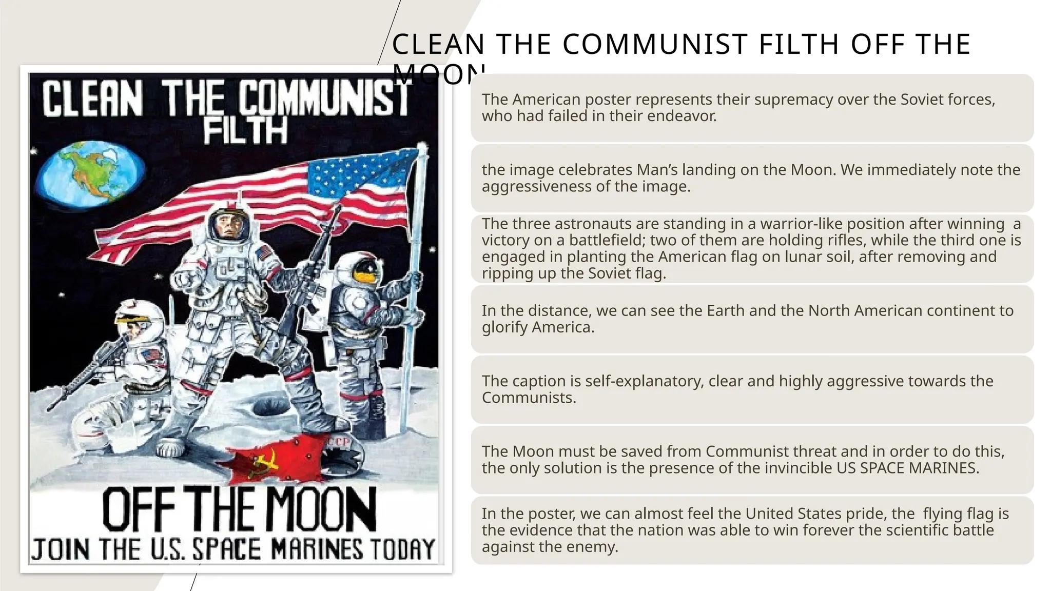 Soviet propaganda through posters during the space war | PPTX