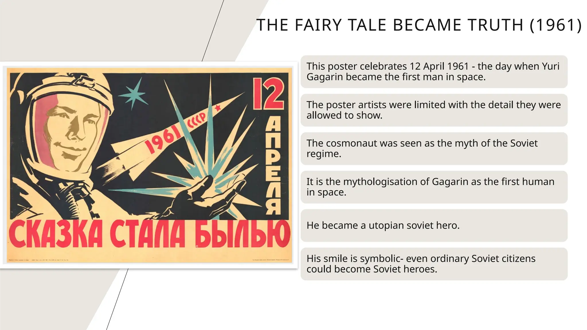 Soviet propaganda through posters during the space war | PPTX