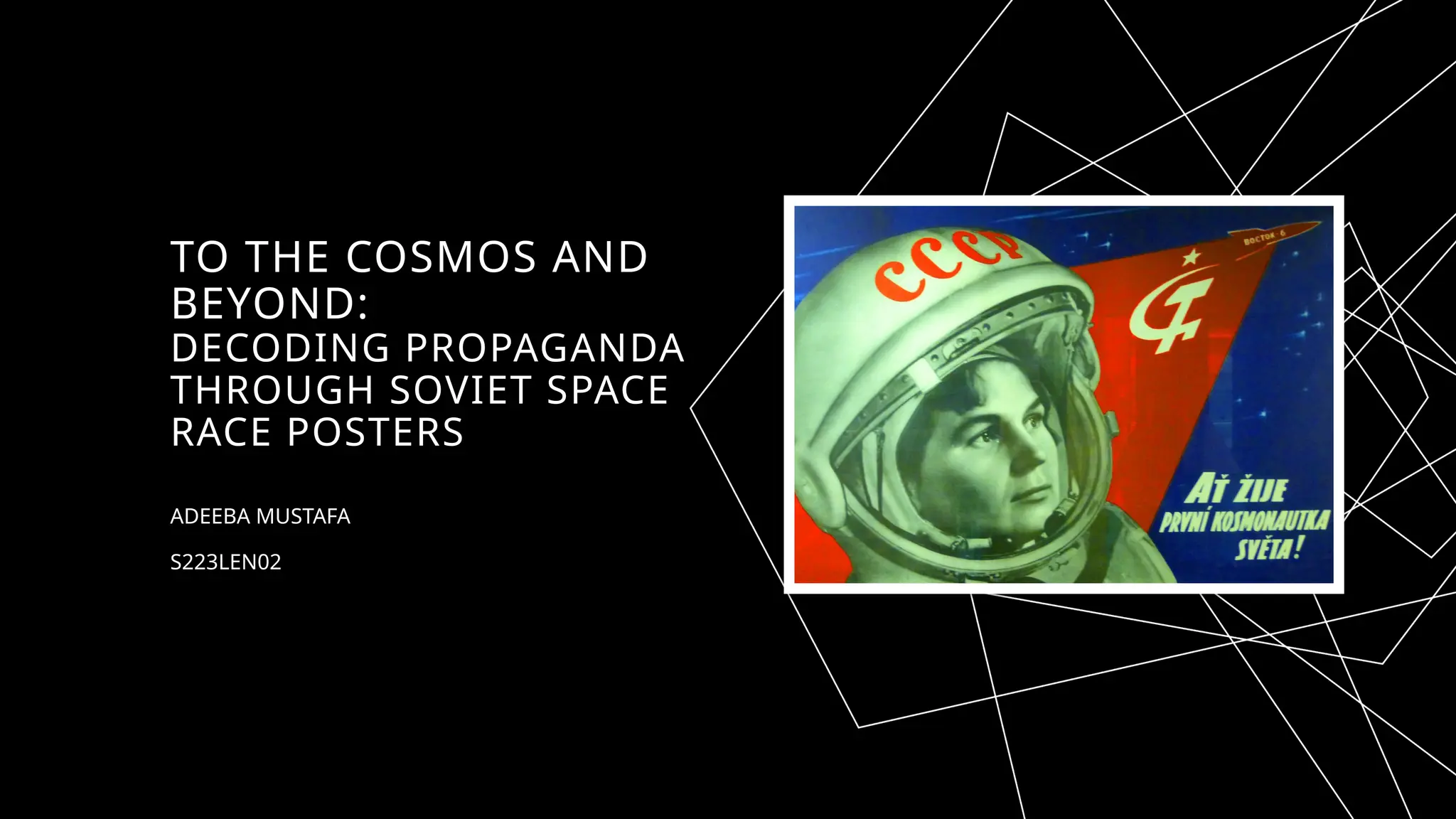 Soviet propaganda through posters during the space war | PPTX