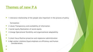 new public adminstration | ODP
