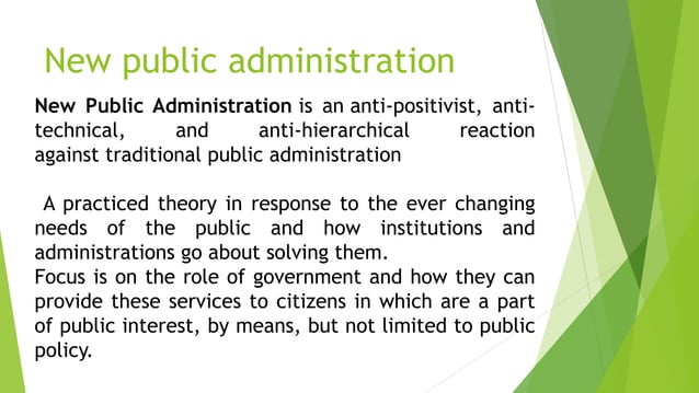 new public adminstration | ODP | Civic affairs | Politics