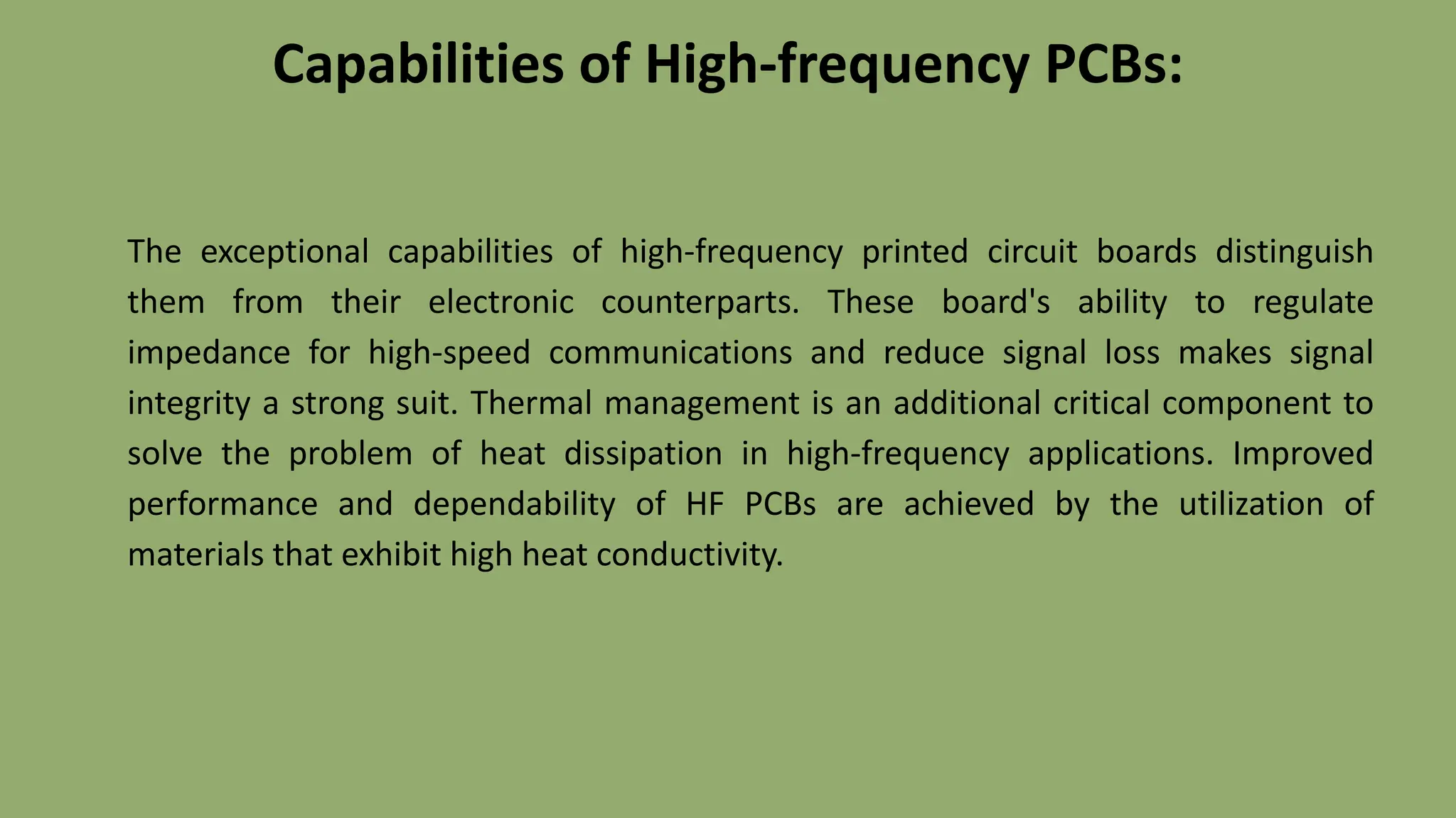 A Deep Dive into Design, Materials, and Applications of High-Frequency ...