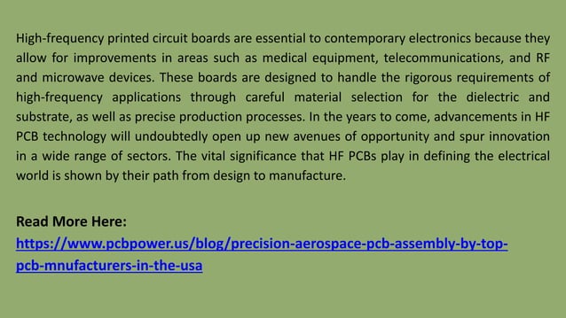A Deep Dive into Design, Materials, and Applications of High-Frequency PCBs.pptx