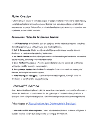 A Deep Dive into Flutter Vs. React Native: Which One is the Best for ...