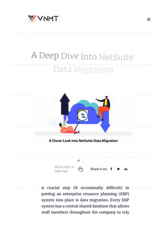 A Deep Dive into NetSuite Data Migration.pdf | Databases | Computer Software and Applications