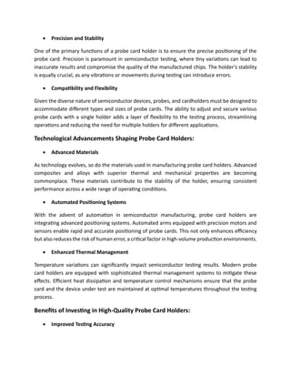 A Deep Dive into Probe Card Holders and Their Critical Role in ...