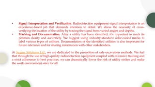 A DEEP DIVE INTO RADIODETECTION EQUIPMENT: BEST PRACTICES FOR ACCURATE ...