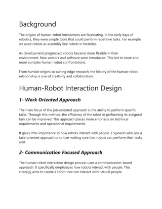 A deep dive into the mechanics of human-robot interaction | PDF ...