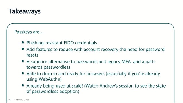 A Deep Dive On Passkeys Fido Paris Seminar Pptx