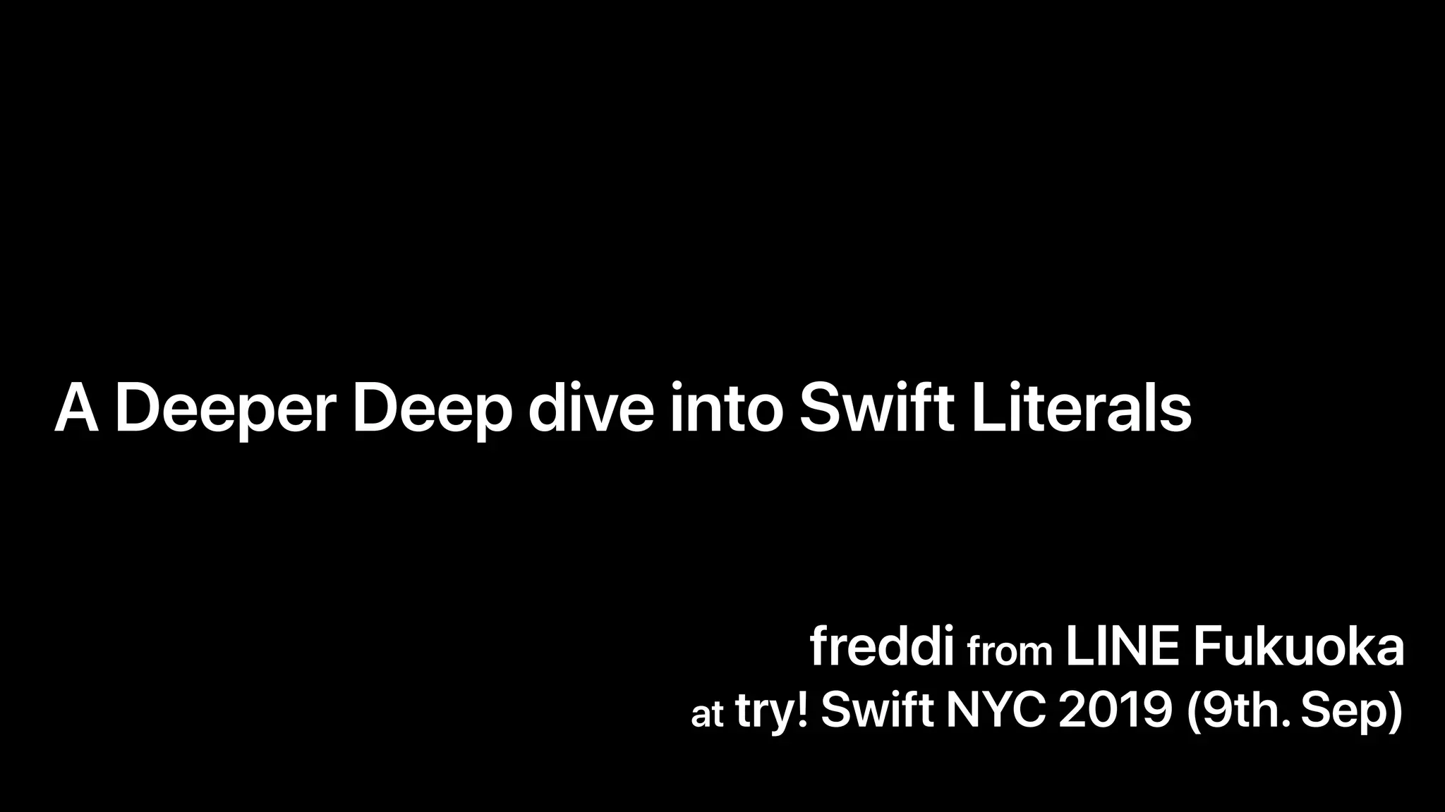 A Deeper Deep Dive into Swift Literal | PPT