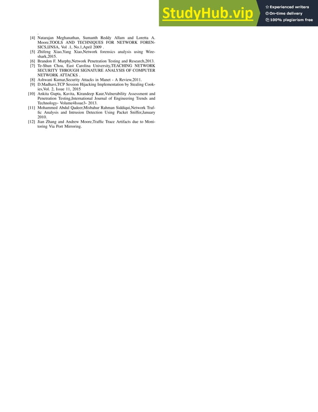 A Deeper Look into Network Traffic Analysis using Wireshark.pdf | Computer Networking | Computing