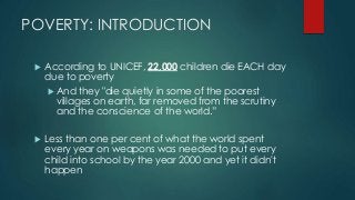 A deeper understanding of poverty | PPT