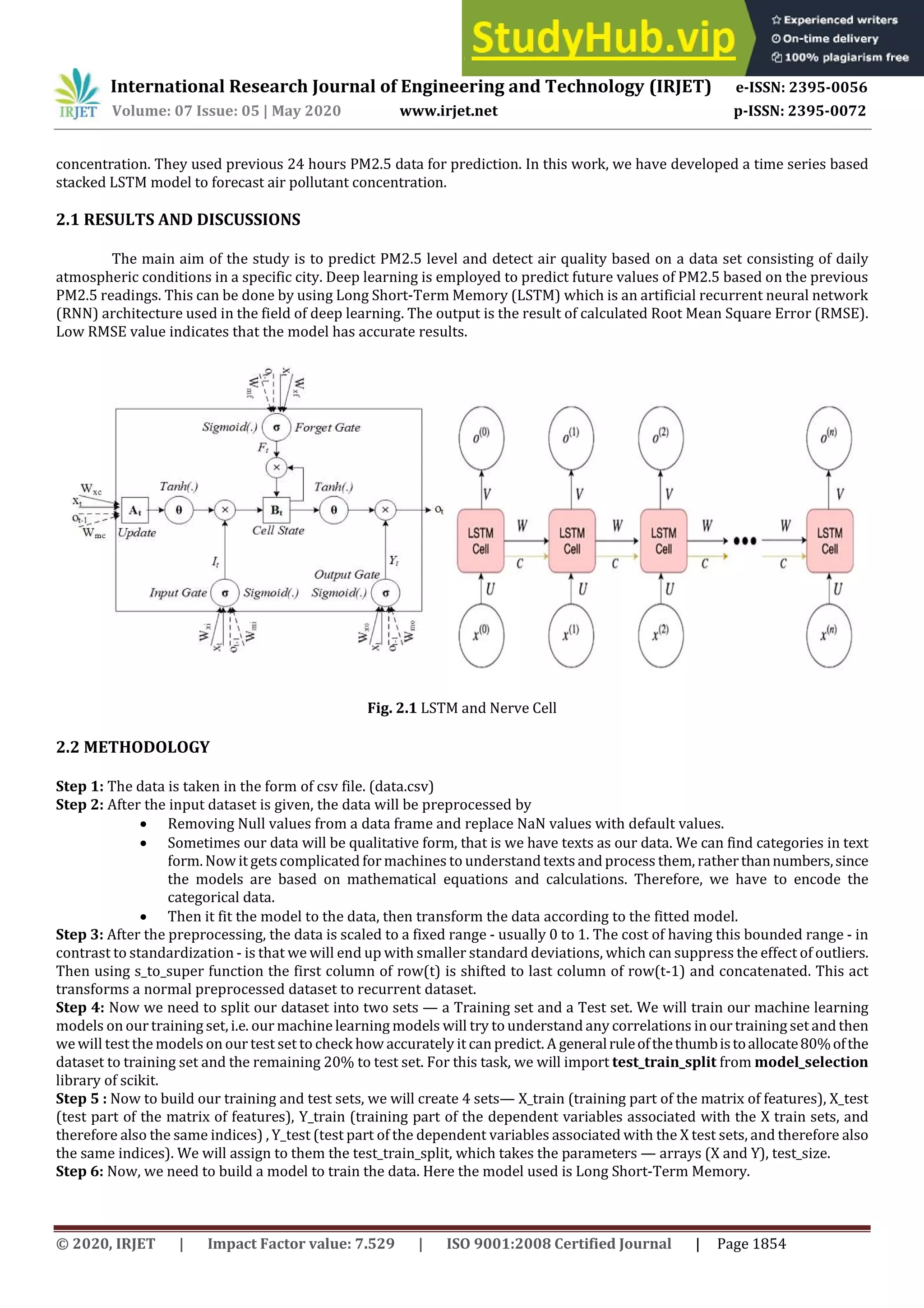 A Deep Learning Based Air Quality Prediction | PDF