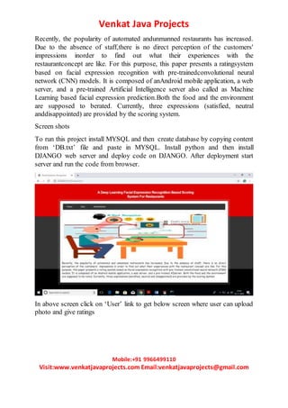 A Deep Learning Facial Expression Recognition Based Scoring System For