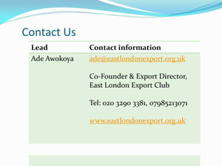 Ade export talk | PPT