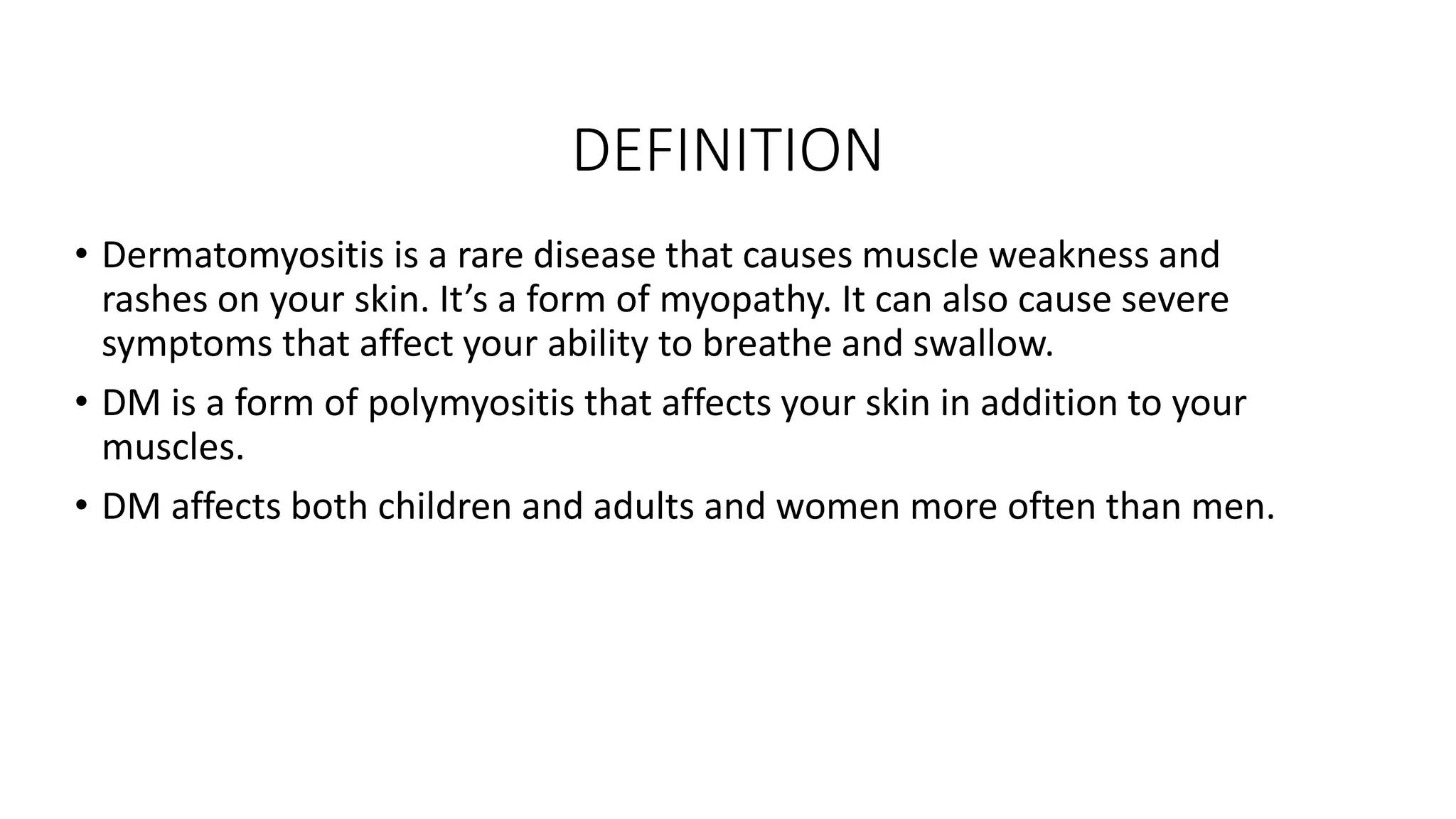 Dermatomyositis PPT | PPTX